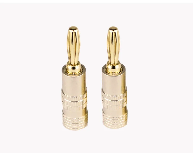 3mm 4mm 6mm Male Banana Plug 24k Gold Bullet Connector - Buy 6mm Banana ...