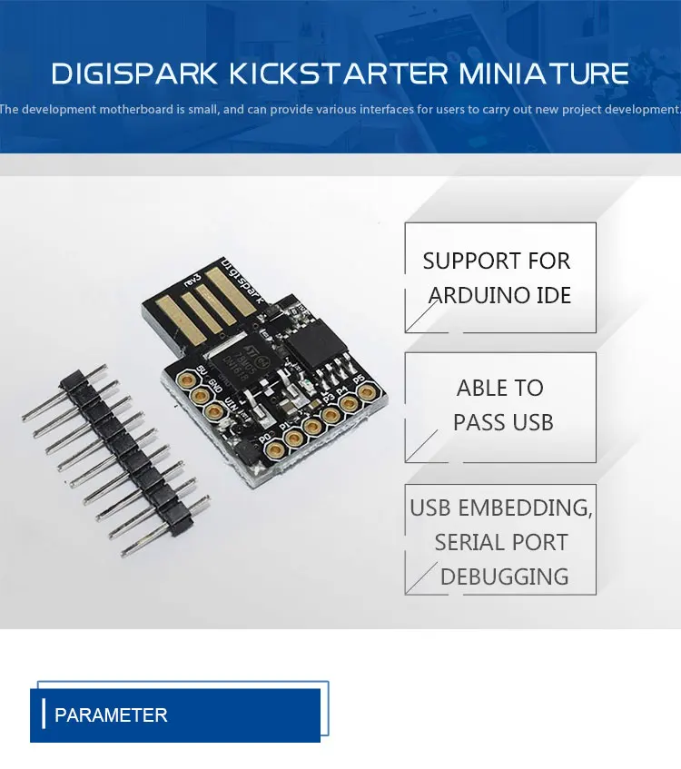Attiny 85 USB Microcontroller Development Board - Digispark