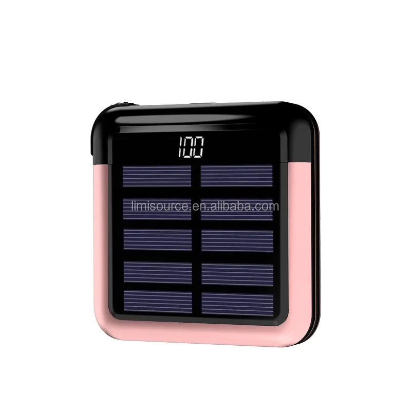Pocket Sized Mini Solar Panels Power Bank 10000mah Full Capacity Phone ...