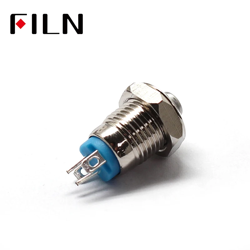 8mm Push Button Switch - Momentary High Head Illuminated