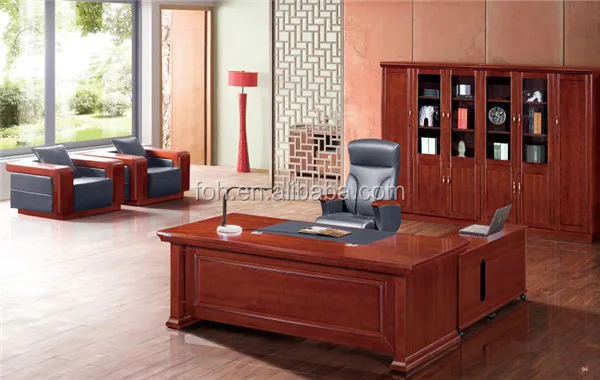 Wood Veneer Executive Table Mdf Office Table Office Desk Wooden Office ...