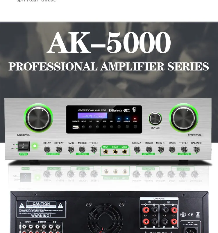 Low Price Professional Audio Digital Echo Mixer Karaoke Amplifier - Buy ...