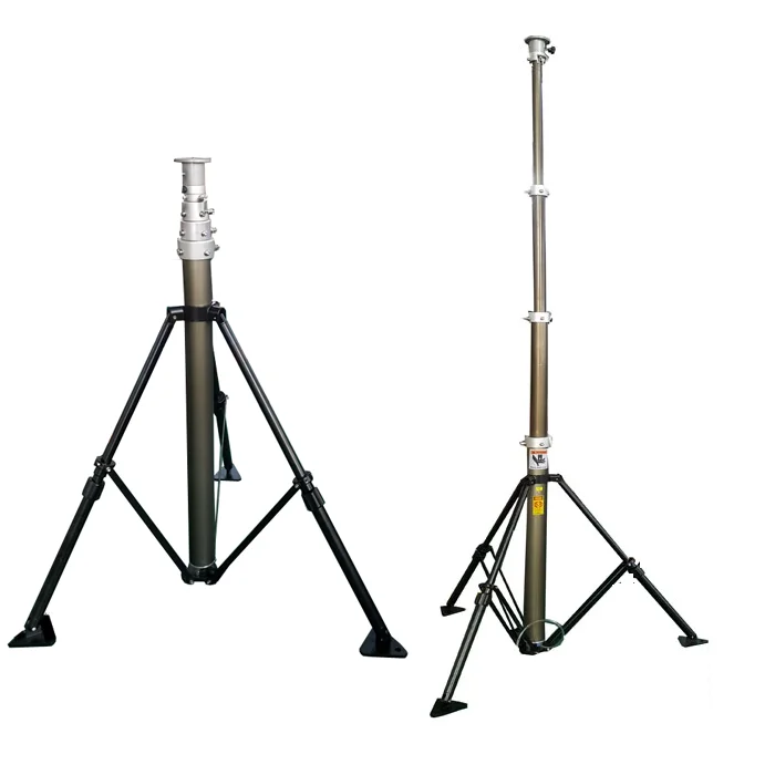Camera Telescopic Pole Cctv Mobile Tower Mast Antenna Pneumatic Mast