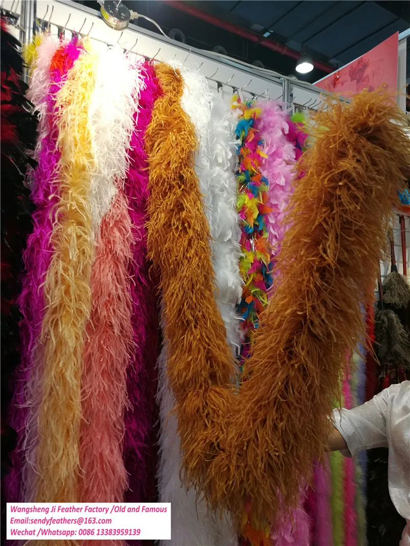 Long Feather Robe - Ostrich Feather Boa for Party & Performance