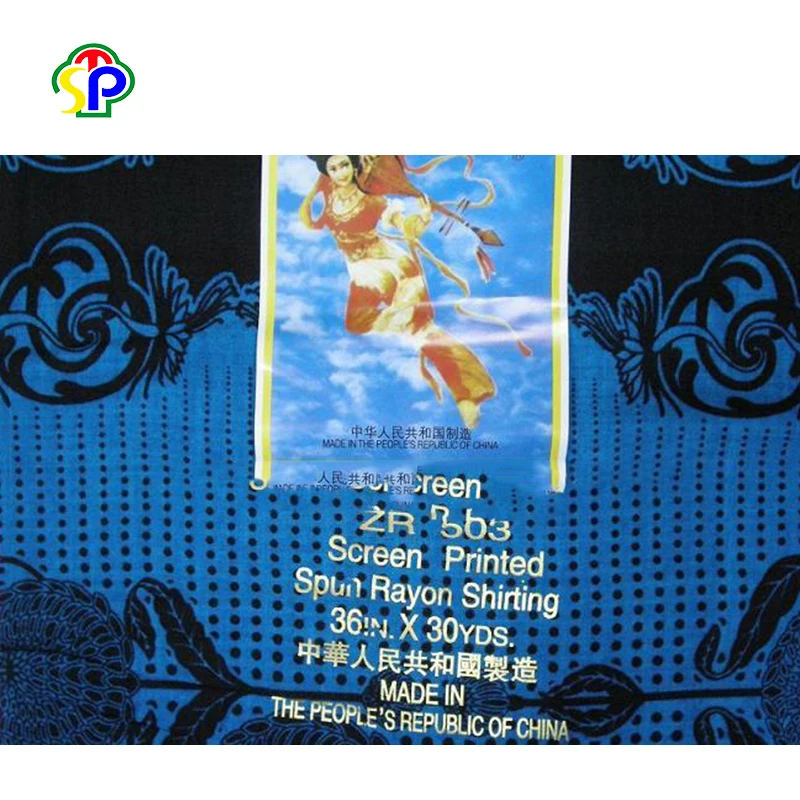 ZR503 Viscose Spun Rayon Screen Print Fabric Factories