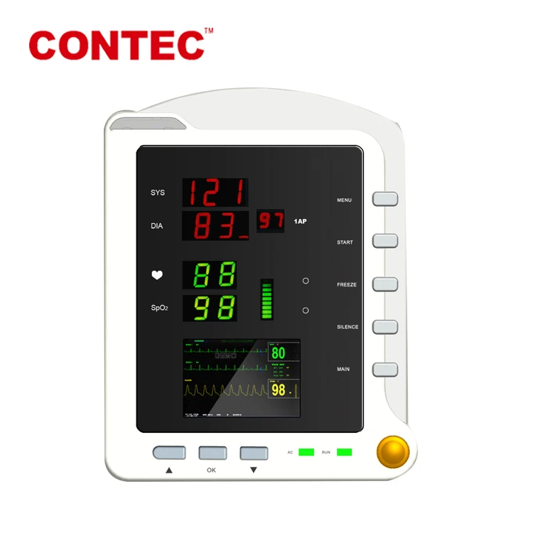 CONTEC CMS5100 Vital Signs Patient Monitor - Reliable & Portable