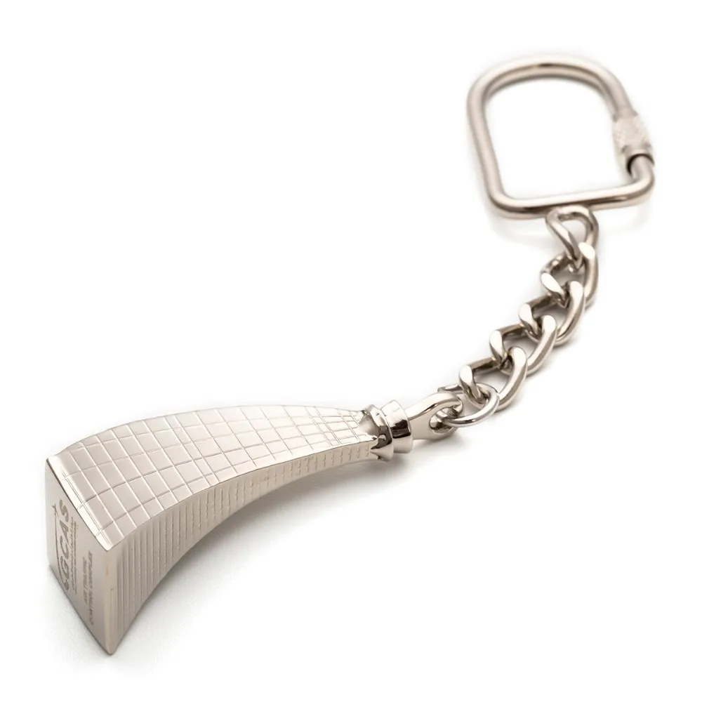 3d Custom Keychain Building Shaped Nickel Plating Metal Zinc Alloy ...