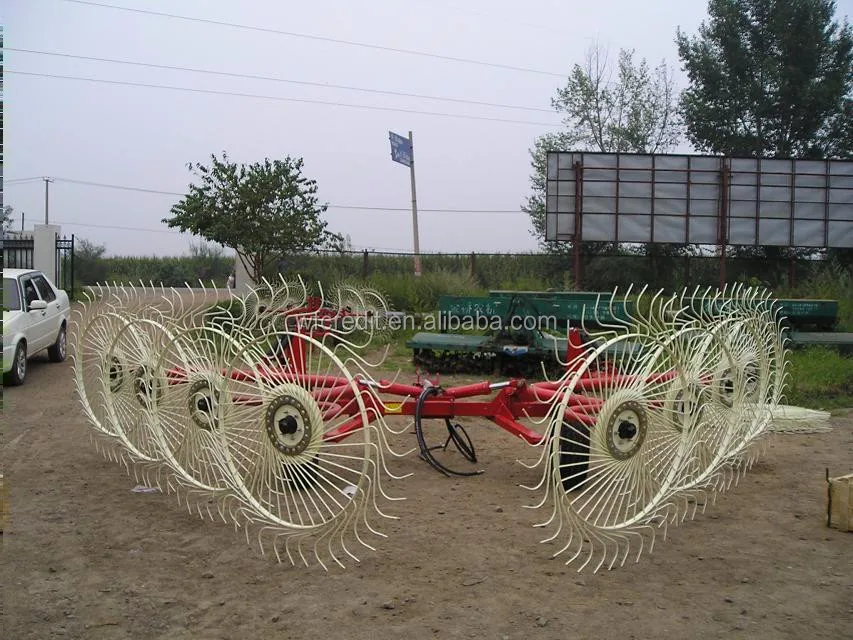Tractor Mounted Folding Rotary Rake - Buy Garden Tractor Rakes,Double ...