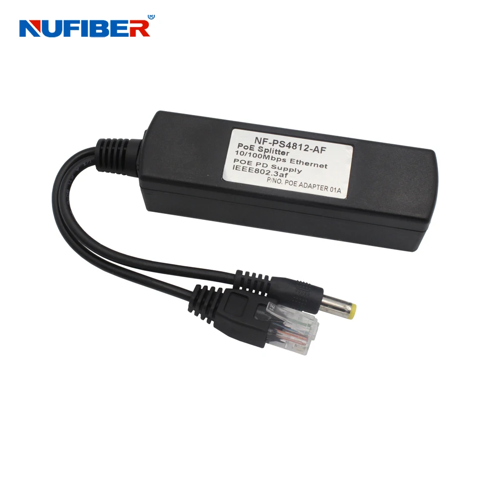 China Manufacturer 100mbps 12v Poe Splitter Single Port 24v To 12v Poe ...