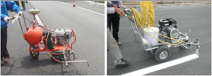 Sports Road White Line Marking Machine Road Line Painting Marker ...