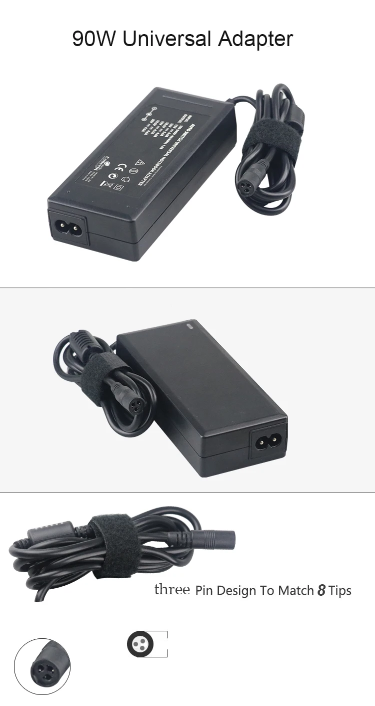 Universal External Laptop Battery Power Supply - 90W