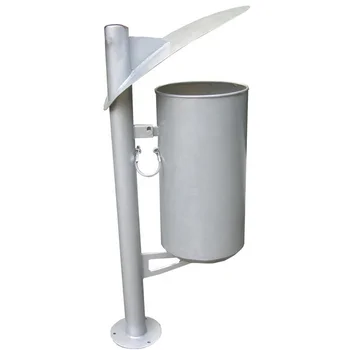 Title Forward Pole Mounted Metal Outdoor Trash Bin/dustbins - Buy ...