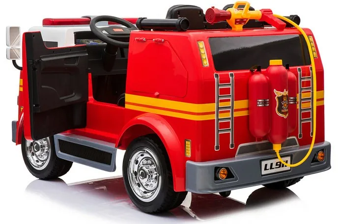 Kid Ride On Vehicle Fire Truck 12v Electric Battery Powered Toy Vehicle ...