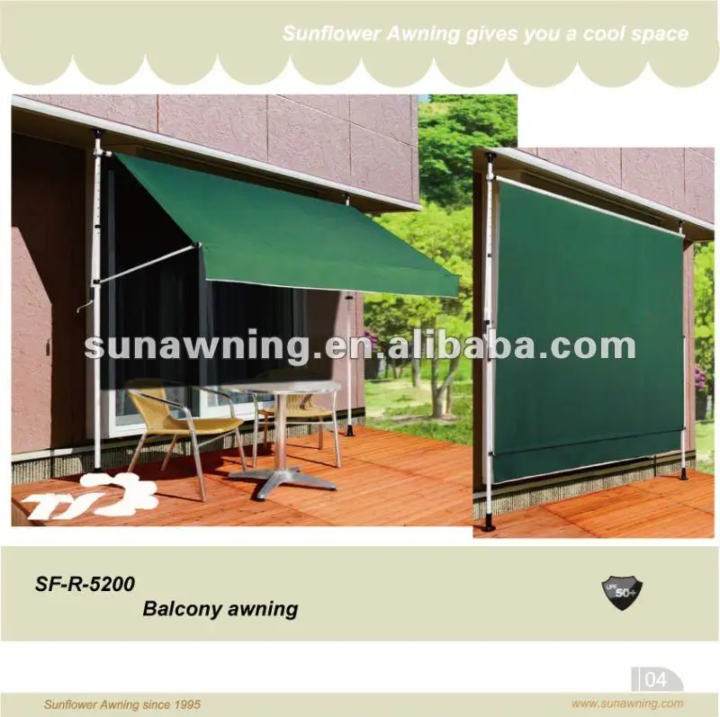 Sf-r-5200 Free Standing Balcony Awning - Buy Free Standing Balcony ...