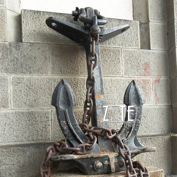 Large Outdoor Decoration Metal Statue Bronze Sailing Boat Anchor ...
