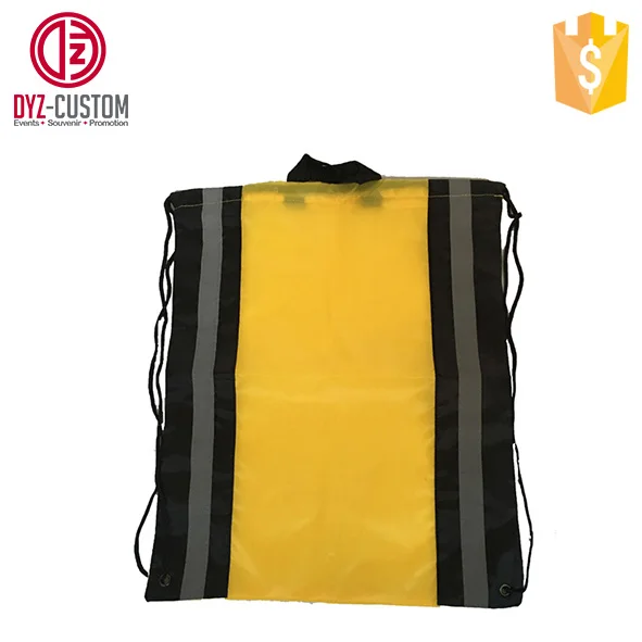 Custom Reflective Stripe Sports Drawstring Backpack - Buy Sports ...