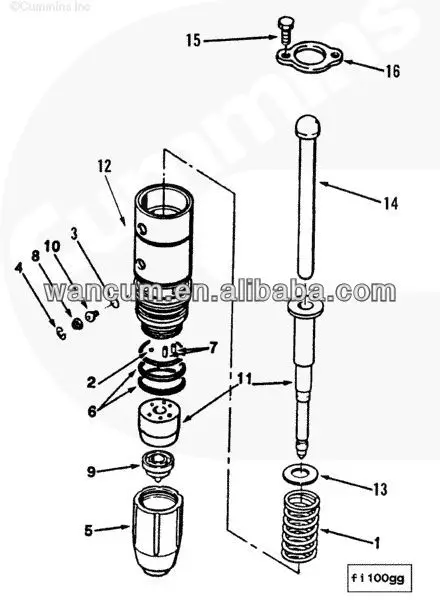 Cummins Injector Ring 193736 For Cummins Nta855 Kta19 - Buy Cummins ...