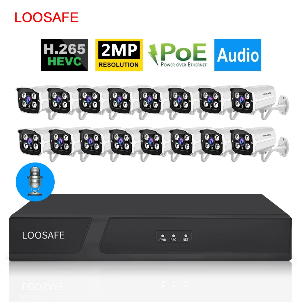 Loosafe Hd 8 Channel 3/5mp Ip Face Recognition Multi Cctv Camera ...
