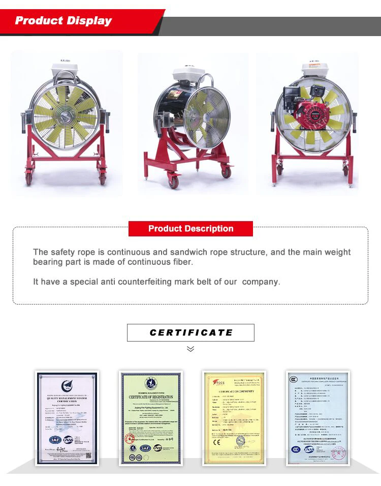 Portable Smoke Exhaust Extractor Fire-fighting Ventilation Fan ...