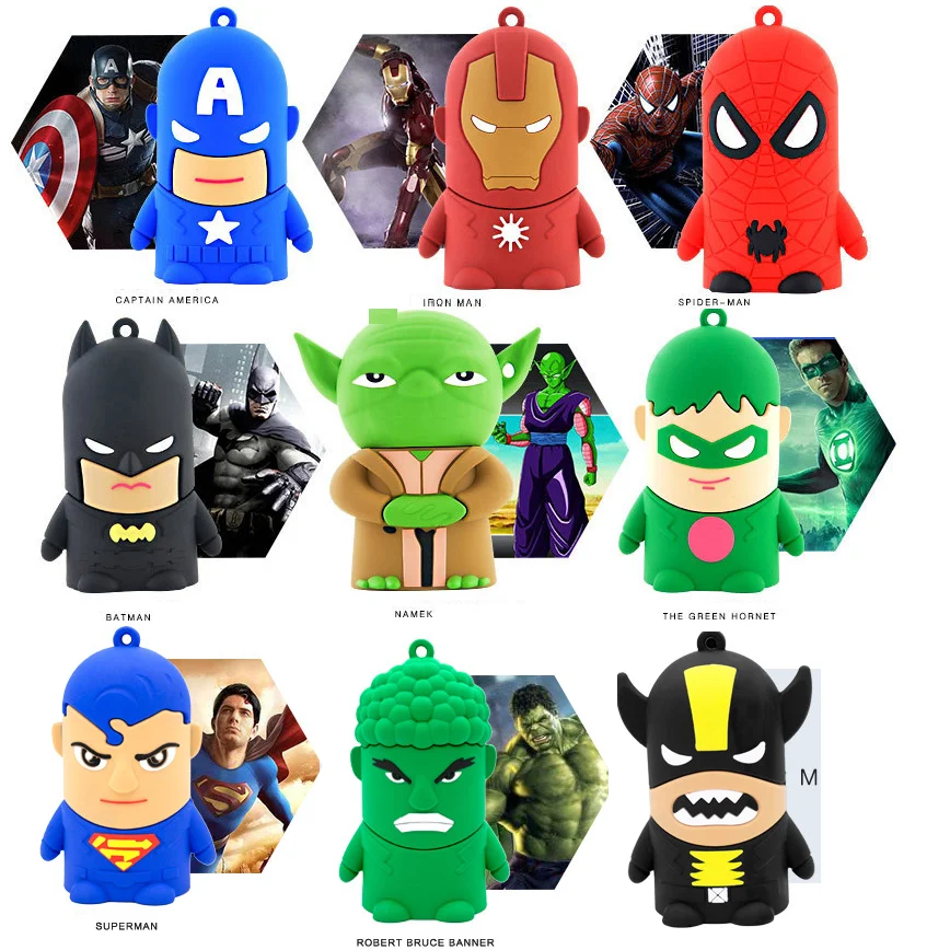 Special Electronic Product Superhero Power Banks Iron Man Spider-man ...