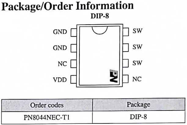 Pn8044 대신 Ap8010 비 절연 오프 라인 Pfm 컨버터 Pn8044 보조 전원 공급 장치 칩 - Buy Pn8044 ...