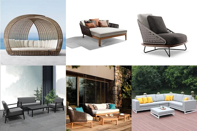 Pe Rattan Outdoor Round Sofa Set Wicker Sofa With Round Table - Buy ...