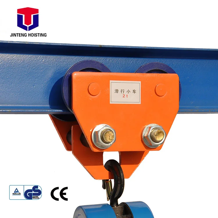 Single Track Manual Plain Trolley 0.5ton To 20 Ton 0.5 Ton T Type Hand ...