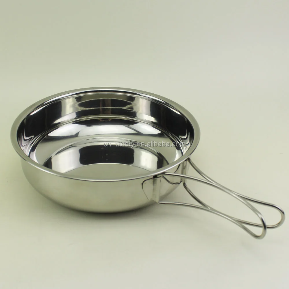 Korean Stainless Steel Frying Pan With Hand - Buy Frying Pan Set ...