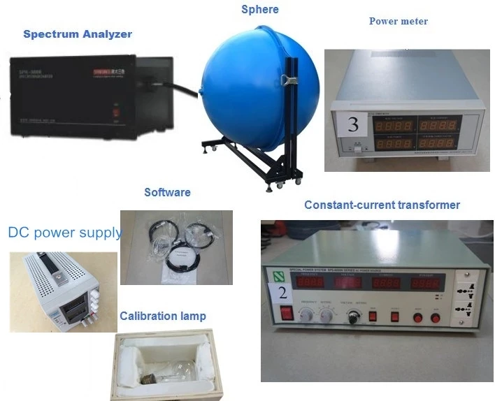 Integrating Sphere - 1m 1.5m 2m Lumen Testing Equipment