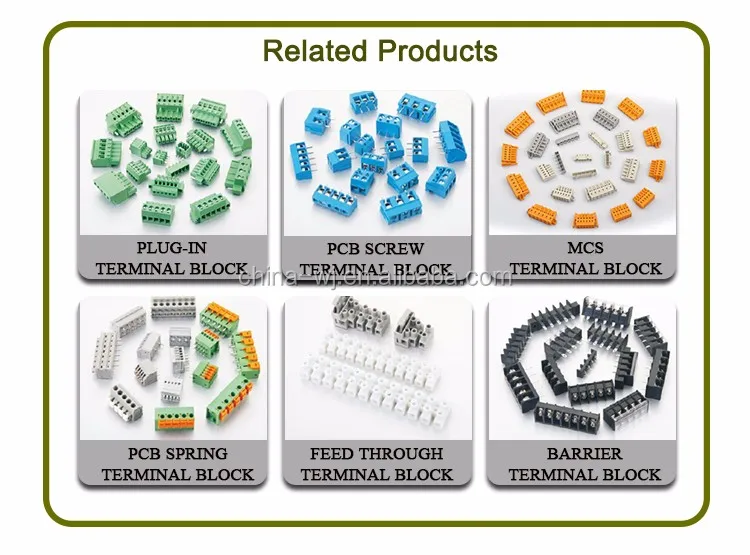 Wanjie Terminal Block / PCB Terminal Block / Barrier Terminal Block ...