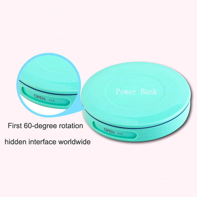 ODM OEM Power Bank Mini - Stackable Round Shape Battery