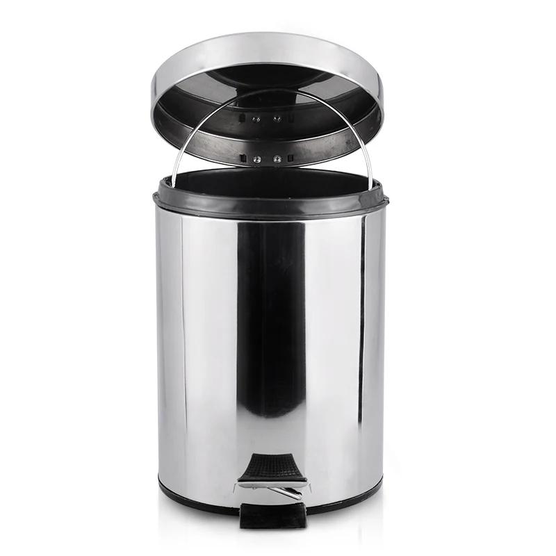 Household Stainless Steel Foot Pedal Dustbin,Trash Bin - Buy Stainless ...