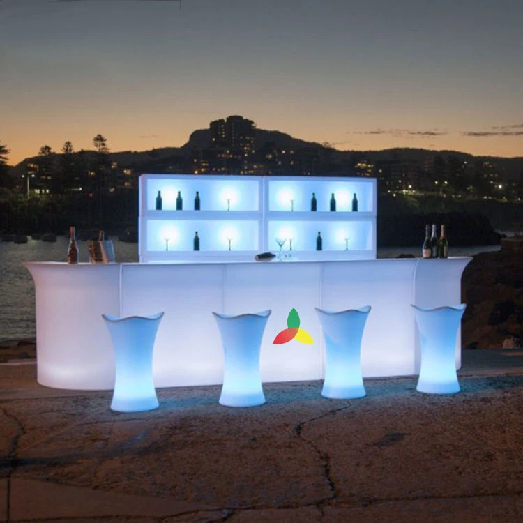 Illuminated Bar Counter Bar Table Glowing Bar Furniture For Events ...