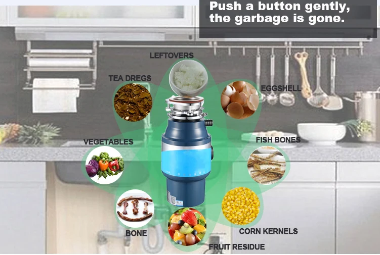 High Standard Wide-use Kitchen Food Waste Disposer, Restaurant Food ...