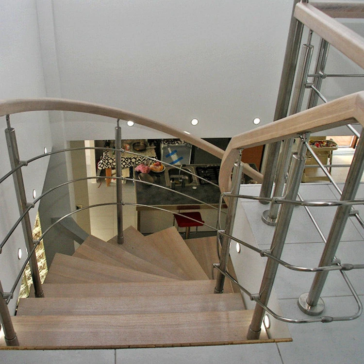 Indoor PVC Wooden Staircase Plastic Stair Hardware Handrail Design