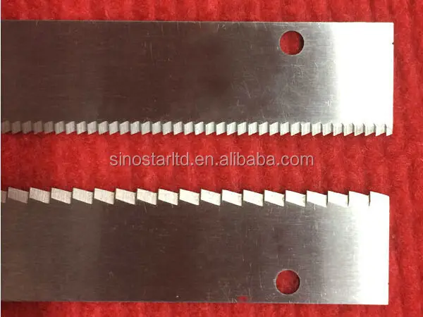 Skd-11 Double Edge Serrated Blade For Packaging Machine - Buy Serrated ...