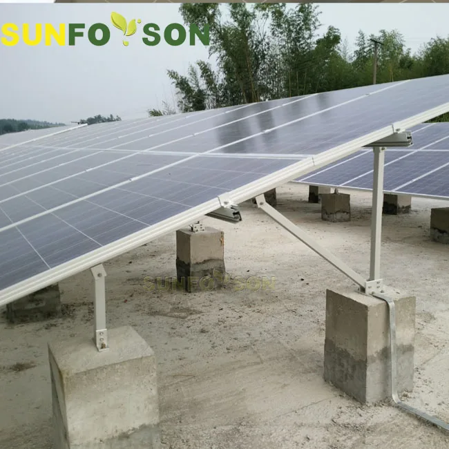 Aluminum Pv Ground Mounted Solar Panel Frames/ Support/ Structure ...
