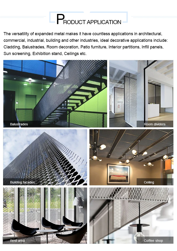 Architecture Aluminum Expanded Metal Mesh/perforated Metal Mesh/diamond ...