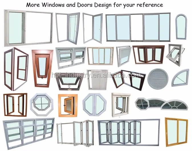 De Aluminio Tres Panel Ventana Corredera De Cristal De Último Diseño De ...