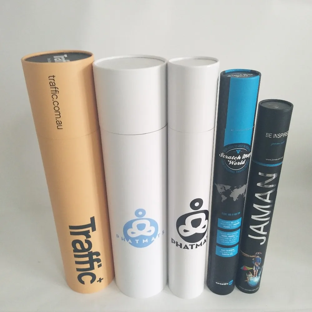Packaging Round Paper Poster Mailing Box Paper Mailing Poster Tube ...