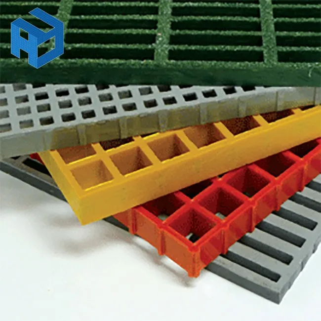 Fiberglass Plastic Floor Gridfloor Grating With Grit