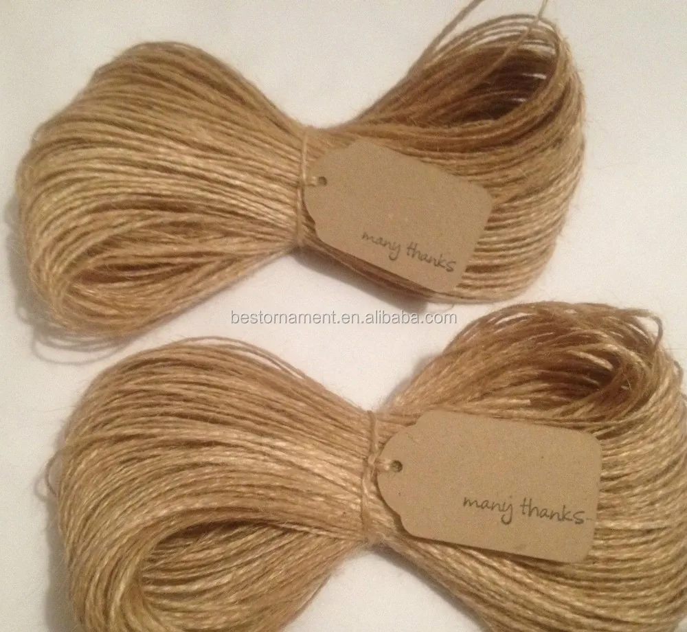 100m Luxury 2-ply Natural Jute String Hessian Burlap Twine Rustic/sisal ...