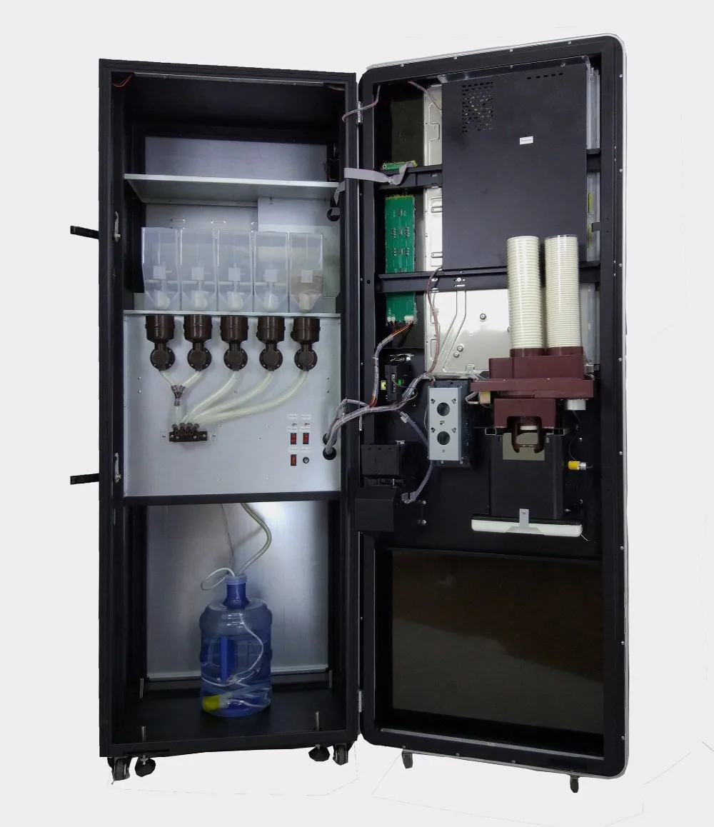 Commercial Automatic Bubble Tea Instant Coffee Vending Machine 10 ...