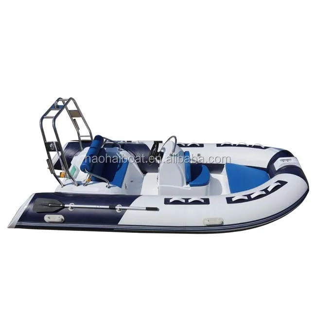 Luxury Yacht - HAOHAI 12.8ft Inflatable Rib Boat with Fiberglass Floor