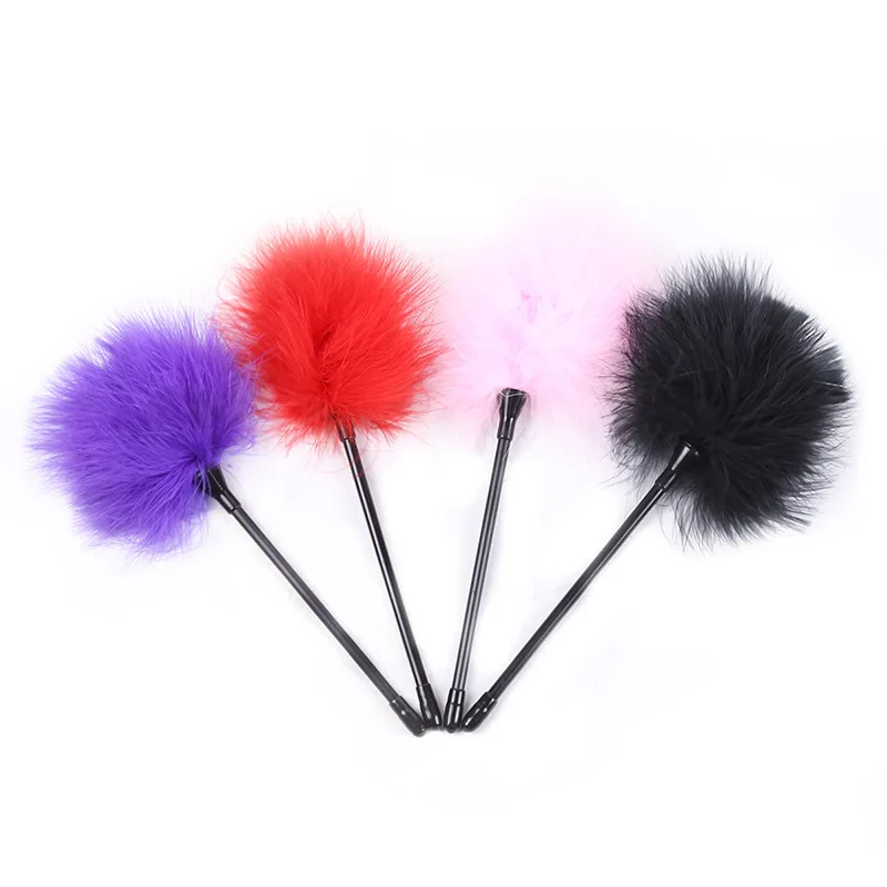 20cm Flirt Soft Slave Tickler Feather Flirting Whip Erotic Toy Body ...