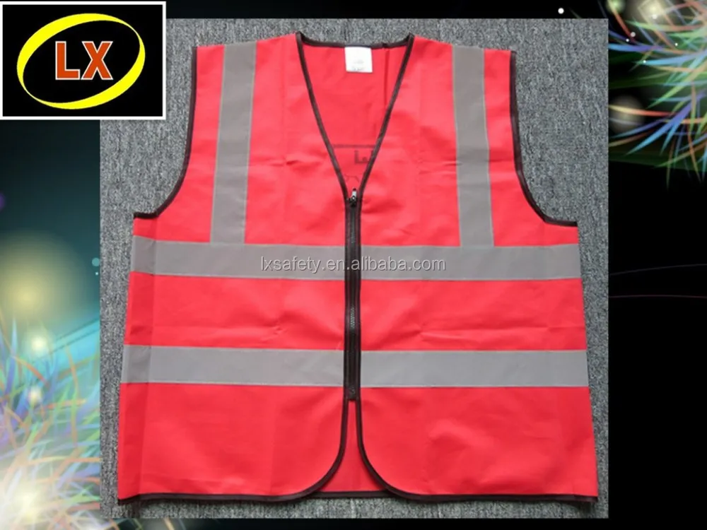 Red Reflective Vest,Red Hi Vis Vest,Red Safety Vest - Buy Red ...