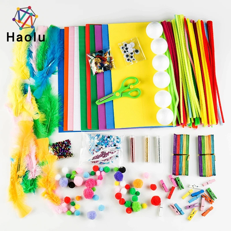 Pipe Cleaners Craft Set,Pipe Cleaners Chenille Stem And Pompoms With ...