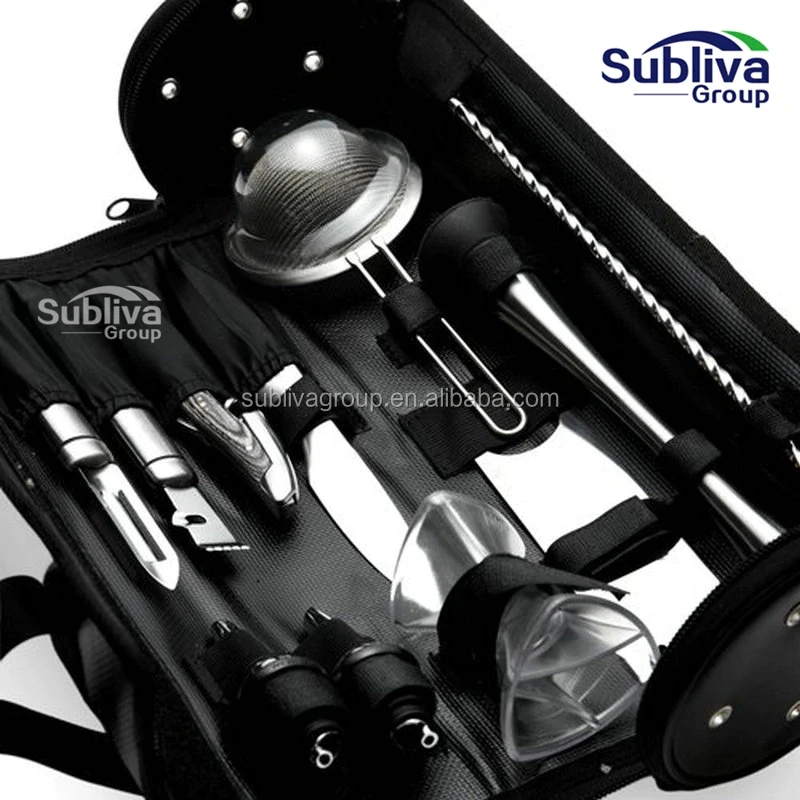 Rolling Bartender Bag Roll Up Bartender Tool Bags Bartender Kits With ...