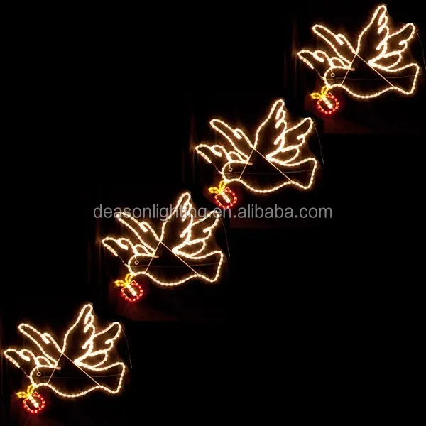 Peace Dove Christmas Lights - Durable LED Decorations