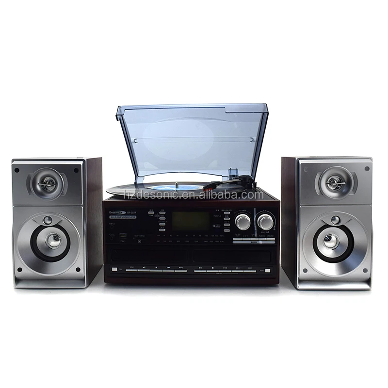 Cassette Radio Usb Recorder Dual Cd Burner Turntable Player With ...